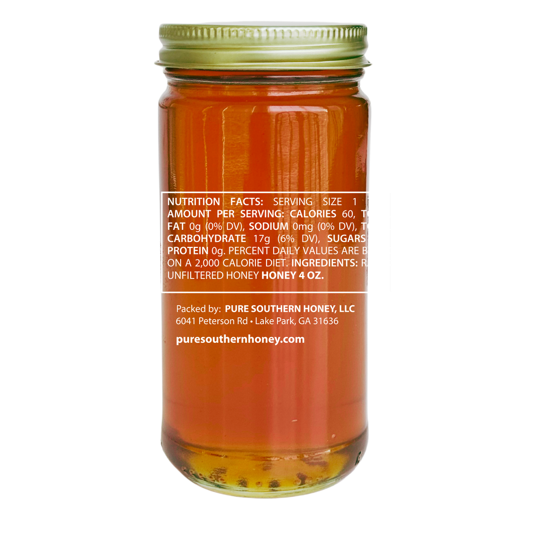 Raw & Unfiltered Honey - 8 oz – Pure Southern Honey
